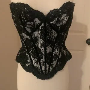 Vicky Teal | Tops | Vicky Teal Couture Paris Lace Beaded Corset | Poshmark